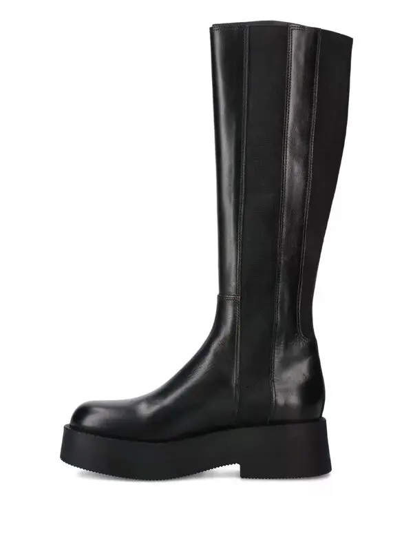Premiata Elasticated-panel Leather Boots