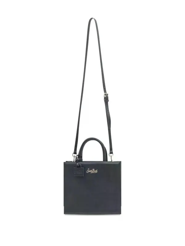 MC2 SAINT BARTH Top-handle Satchel Bag With Logo Detail - Black