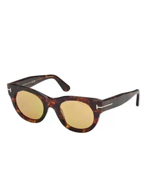 TOM FORD Round-frame Sunglasses - Brown