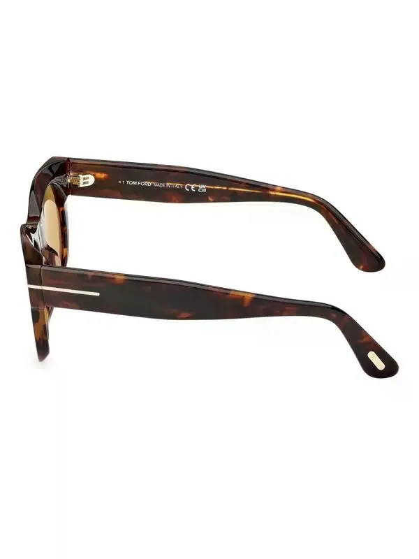 TOM FORD Round-frame Sunglasses - Brown