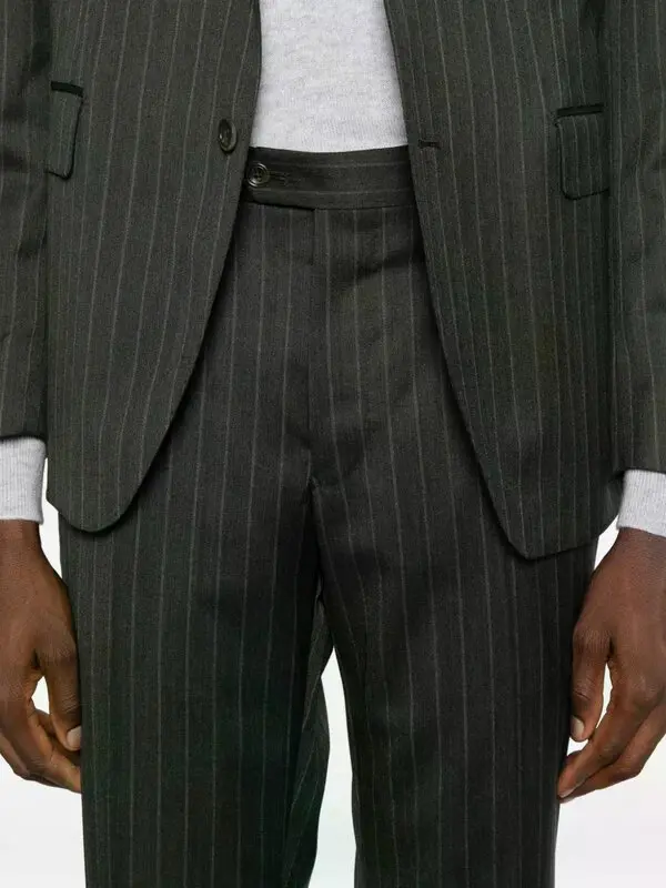 Tagliatore Pinstripe Single-breasted Suit - Grey