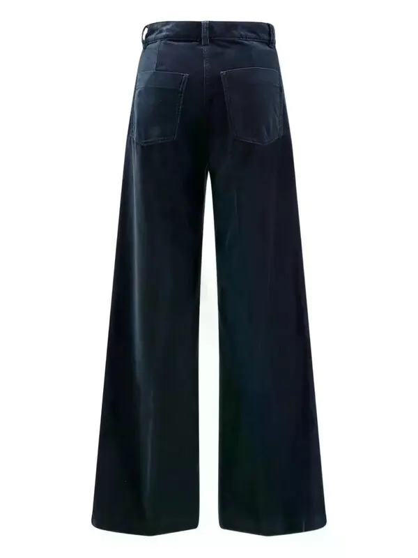 Aspesi Velvet Texture Trousers - Blue