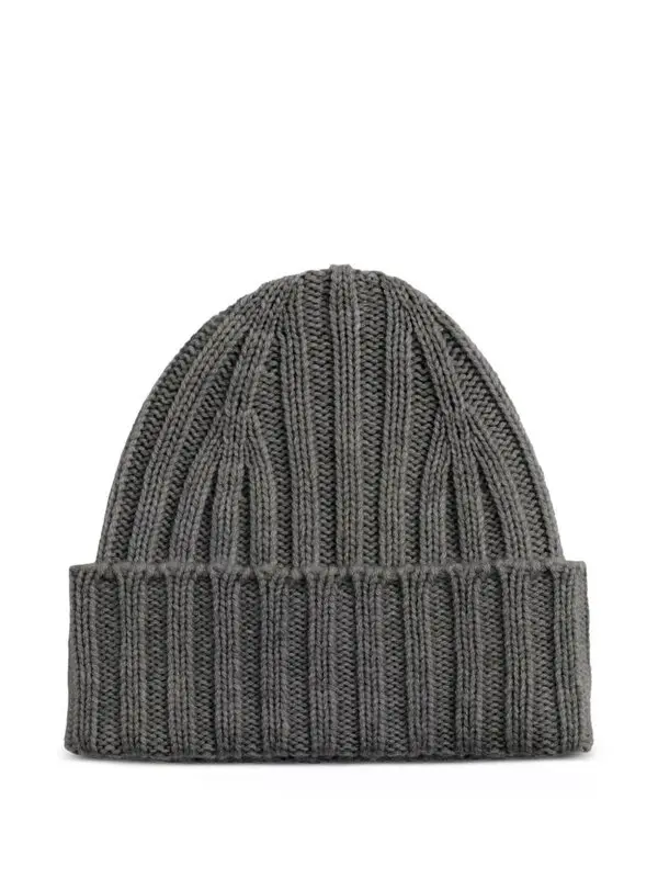 Chinti & Parker Ribbed Wool-cashmere Beanie - Grey
