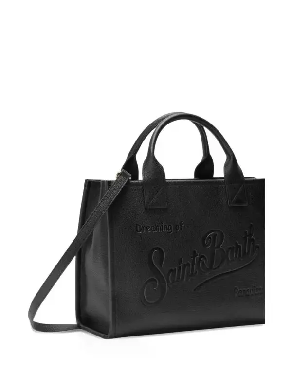 MC2 SAINT BARTH Large Embossed Tote Bag - Black