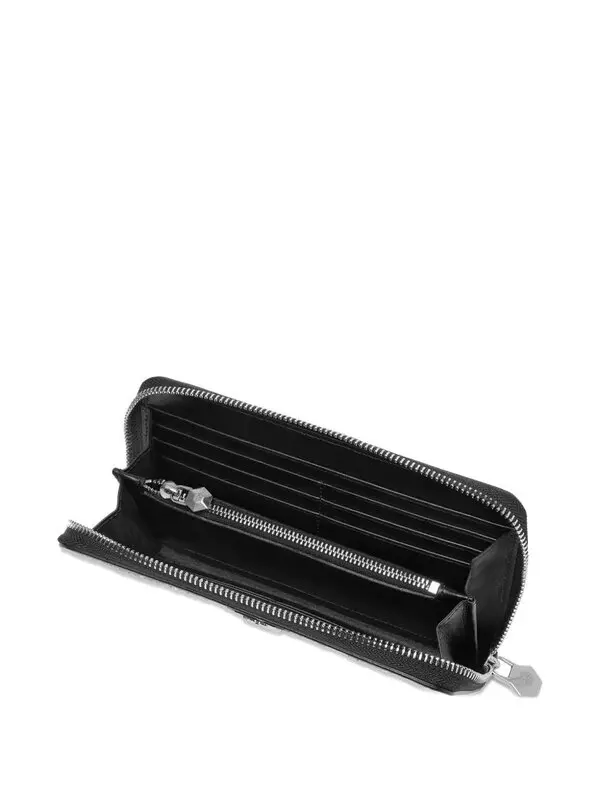 Philipp Plein Monogram Studded Zip Wallet