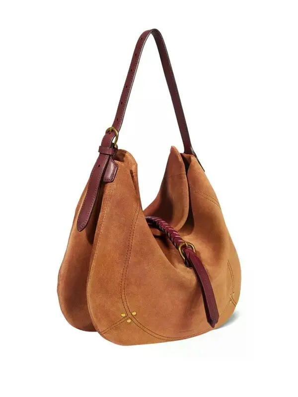 Jérôme Dreyfuss Luis Studded Crossbody Bag - Brown