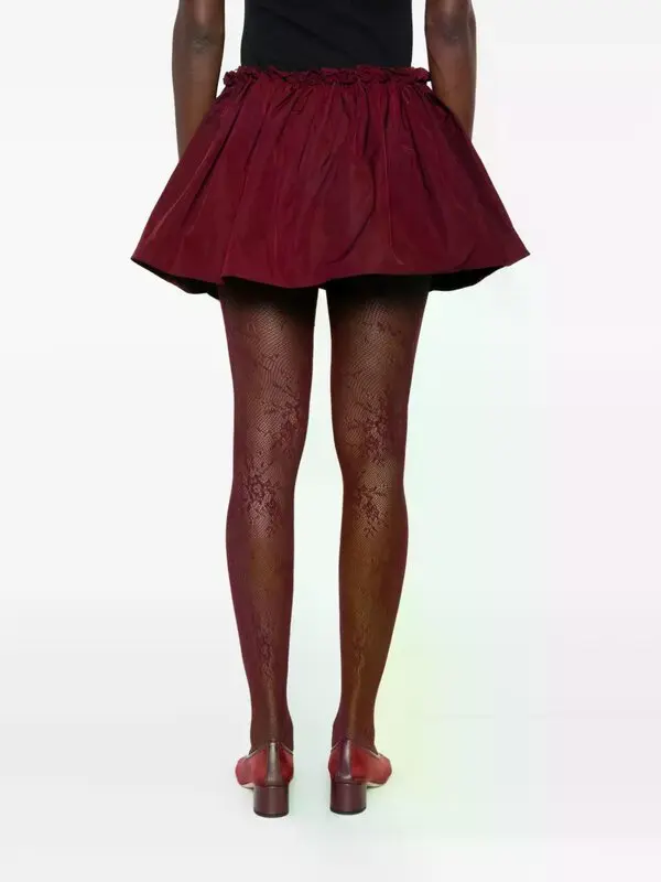 SHUSHU/TONG Pleated A-line Skirt - Red