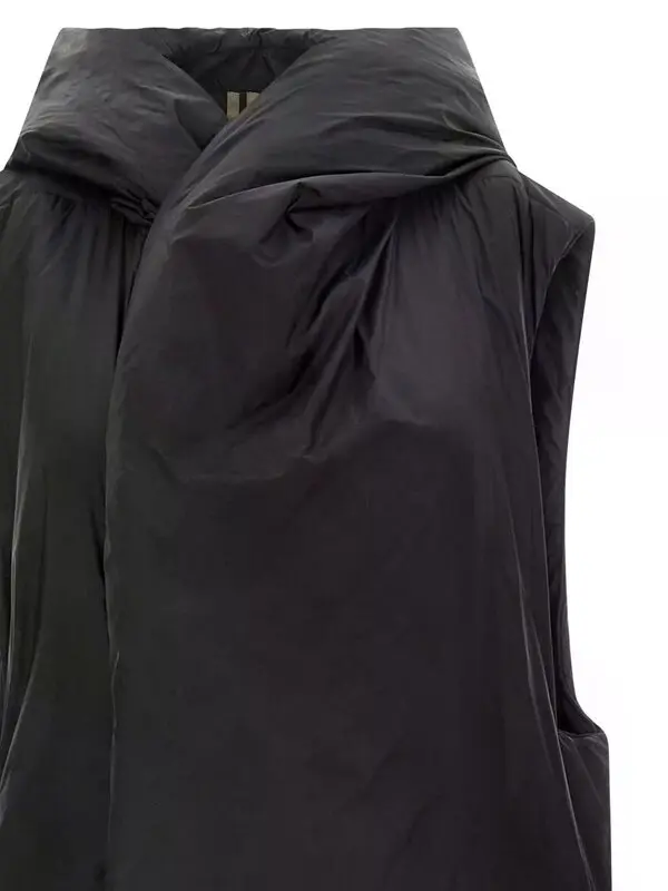 Rick Owens Padded Hooded Vest - Black