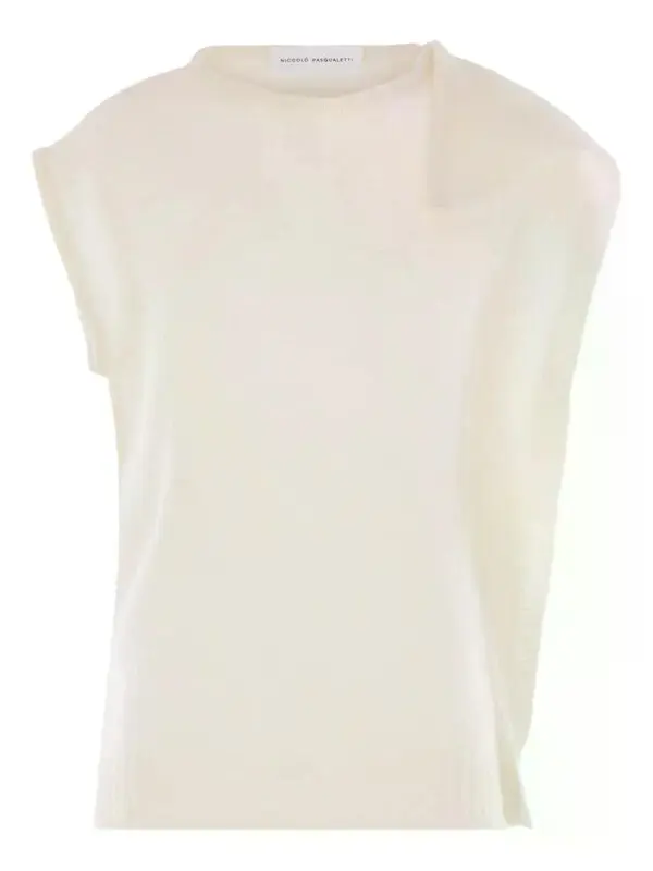 NICCOLO PASQUALETTI Asymmetric Draped Jumper - Neutrals