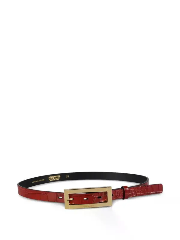 Dsquared2 Leather Belt - Red