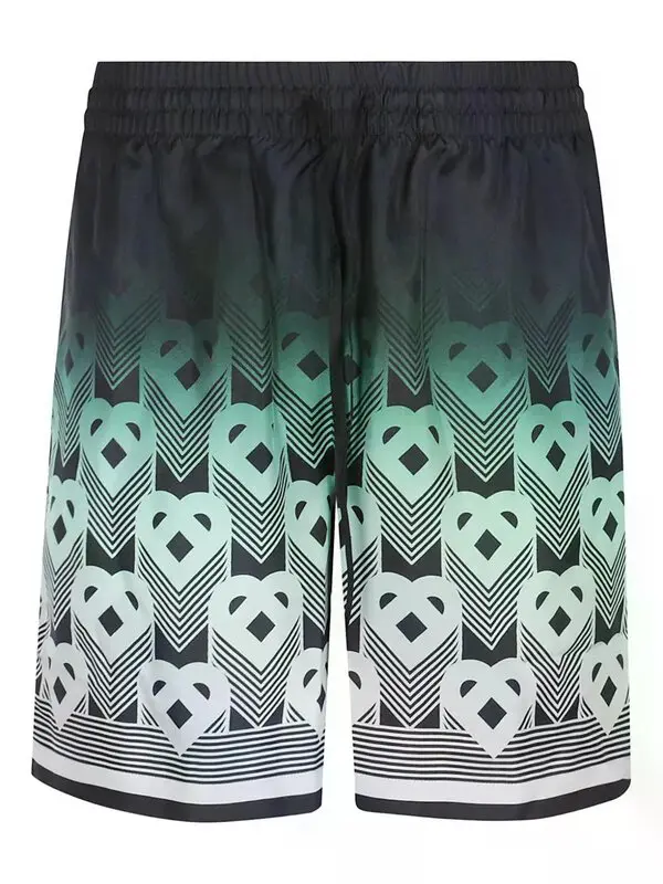 Casablanca Monogram Gradient Shorts - Black