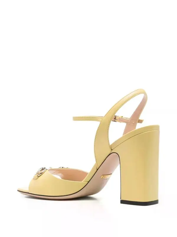 Gucci Horsebit Sandals Yellow Editorialist