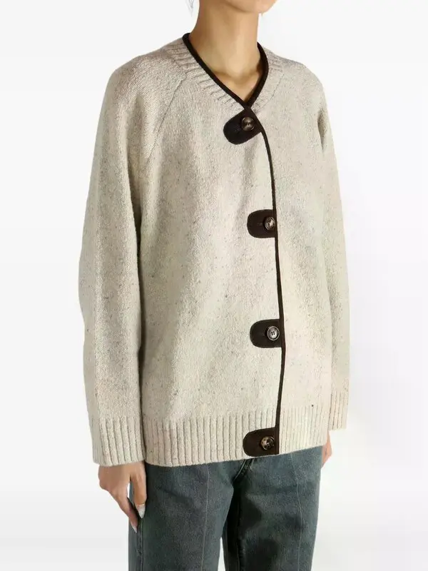 ATELIER Button Trim Cardigan
