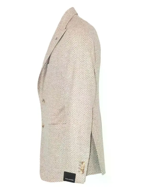 Tagliatore Herringbone Single-breasted Blazer