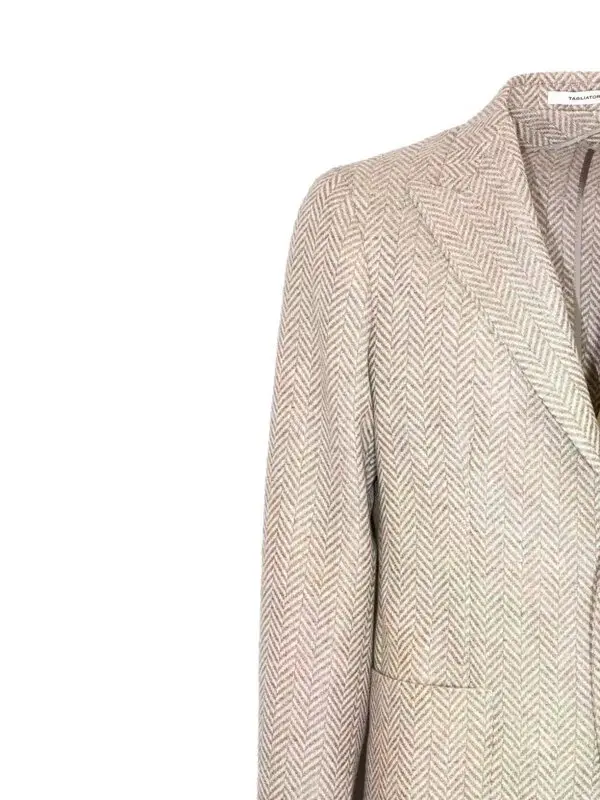 Tagliatore Herringbone Single-breasted Blazer