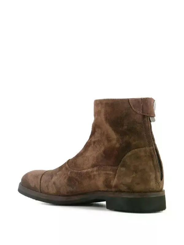ALBERTO FASCIANI 30mm Zip-fastening Suede Boots