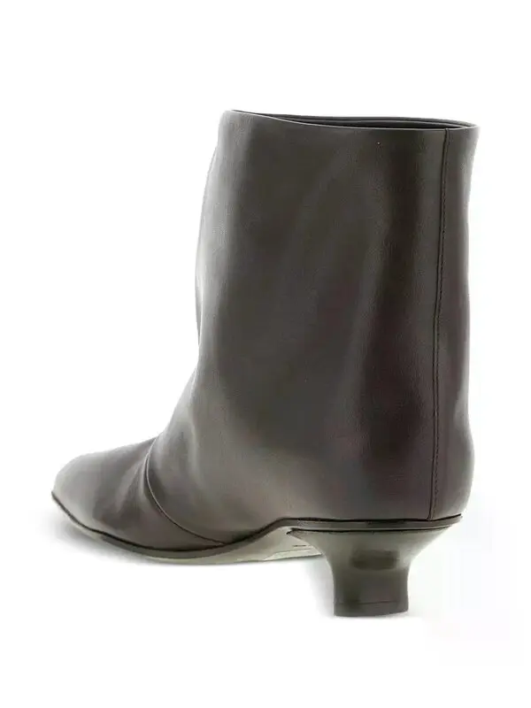 Vicini 30mm Cizin Square-toe Leather Ankle Boots - Brown