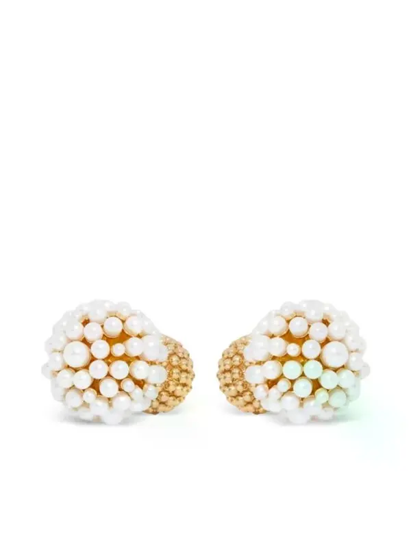 Zimmermann Dandelion Pearl Earrings - Gold
