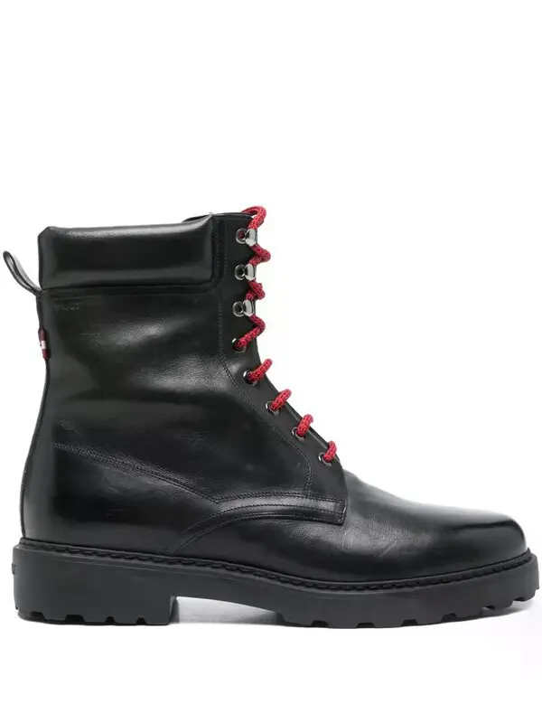 Bally 38mm Leather Hiking Boots - Black