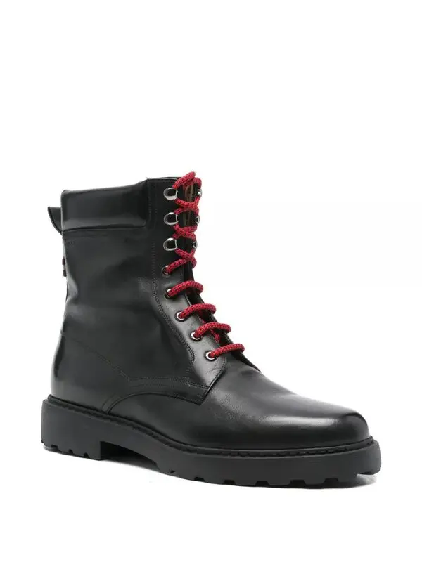 Bally 38mm Leather Hiking Boots - Black