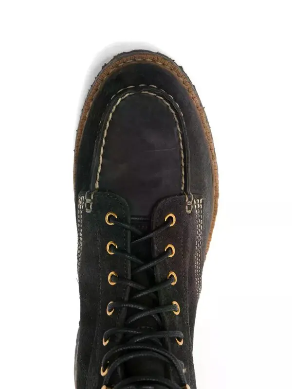 Visvim Lace-up Leather Boots - Black