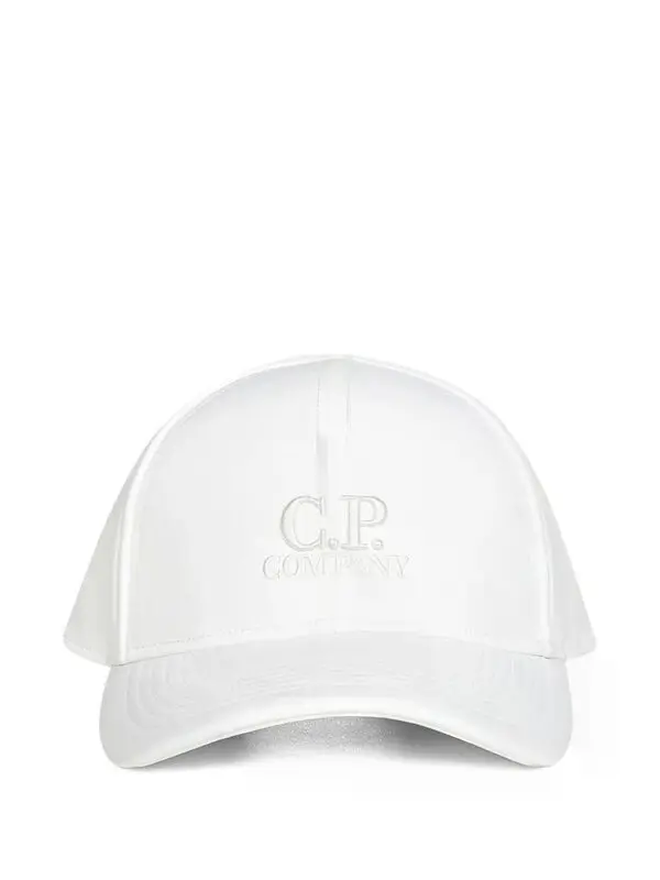 C.P. COMPANY Logo-embroidered Cap - White