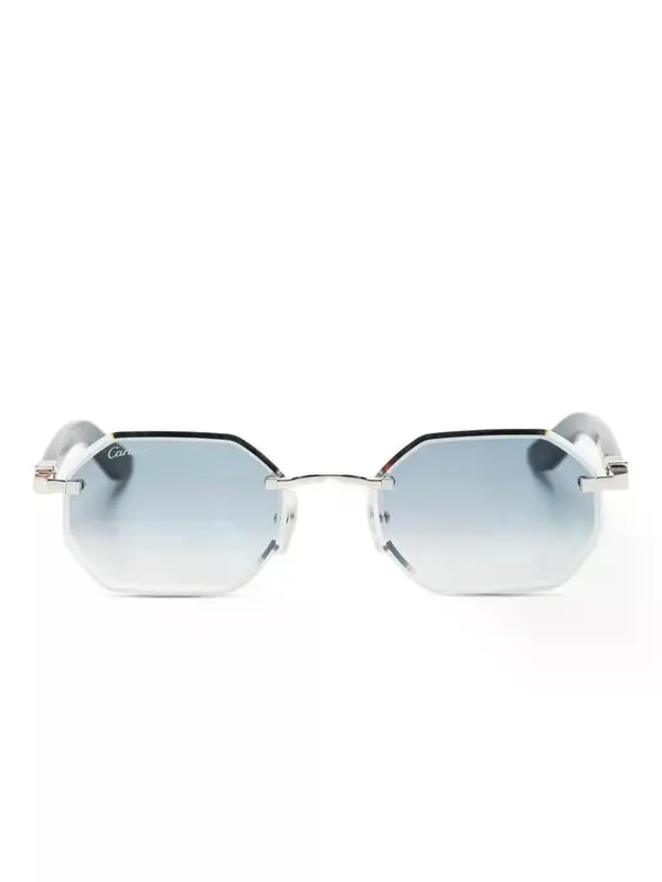 Cartier C Décor Rimless Sunglasses - Silver