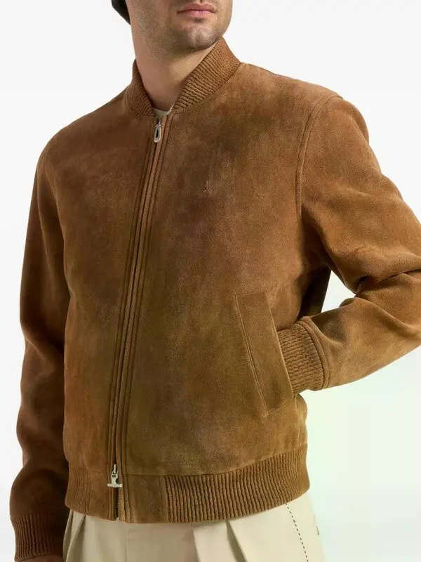 Manière De Voir Arsène Bomber Jacket - Brown