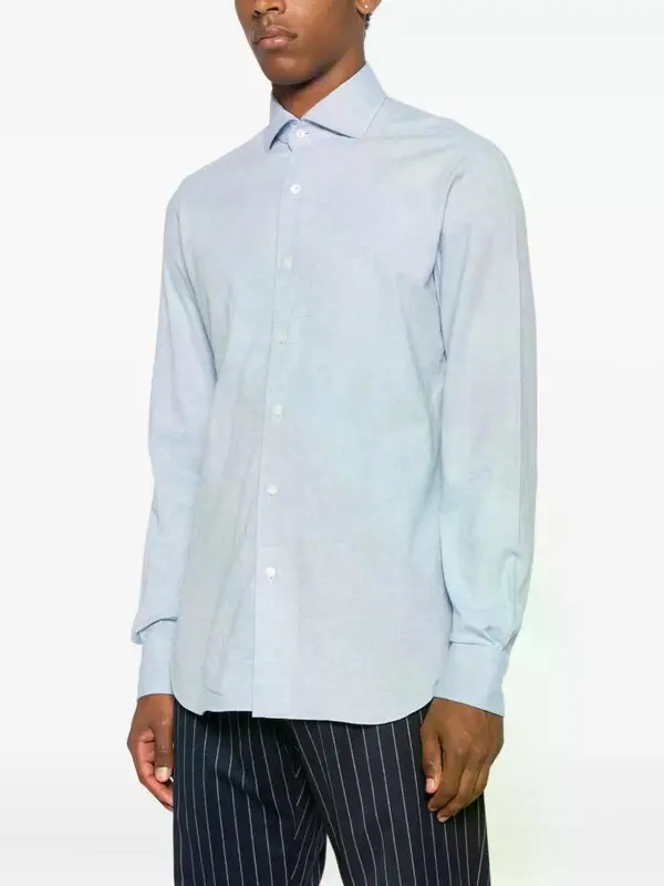 BARBA NAPOLI Long-sleeve Button-up Shirt