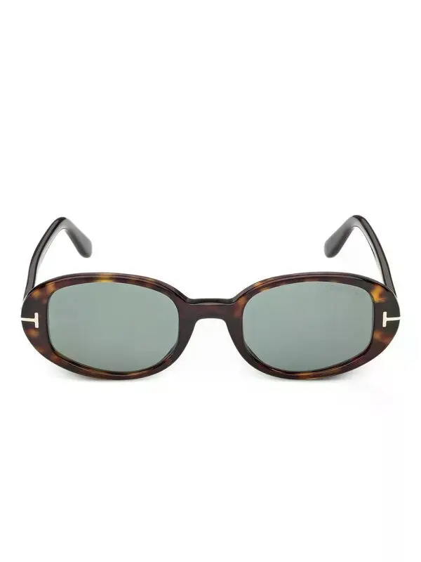 TOM FORD Oval-frame Sunglasses - Brown