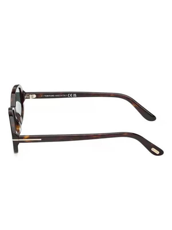 TOM FORD Oval-frame Sunglasses - Brown
