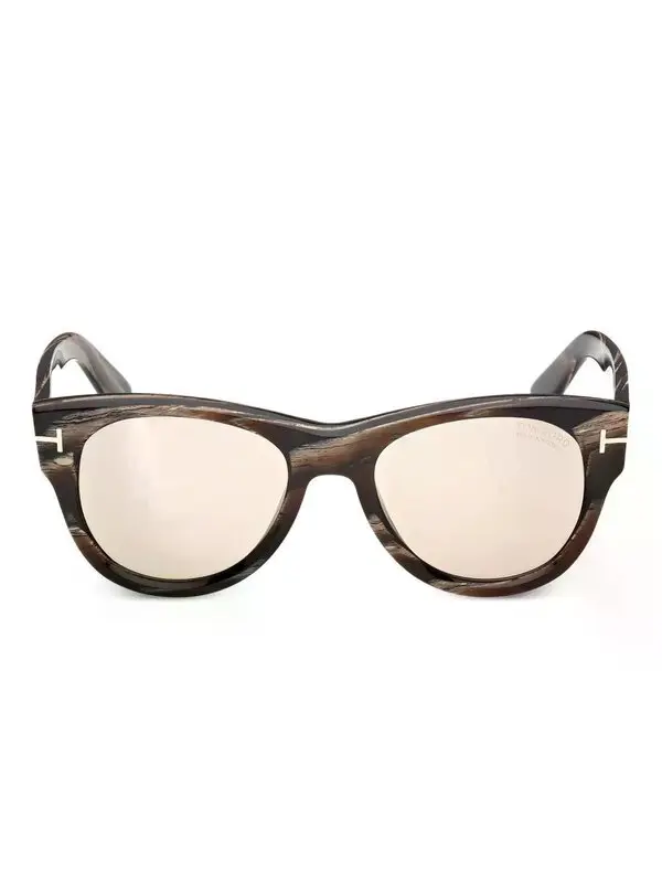 TOM FORD Round-frame Sunglasses - Brown
