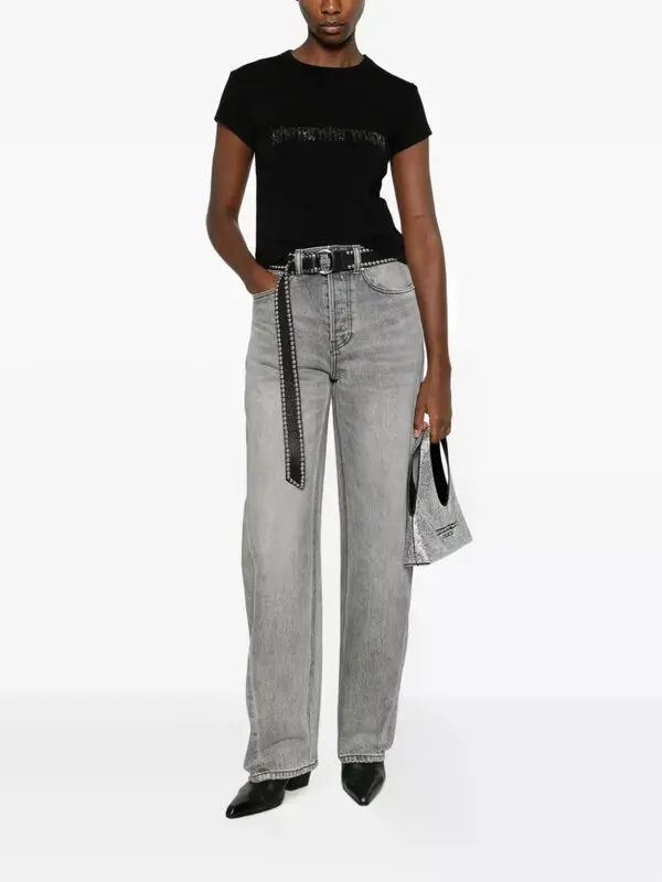 Alexander Wang Logo-print T-shirt - Black