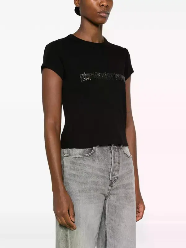 Alexander Wang Logo-print T-shirt - Black
