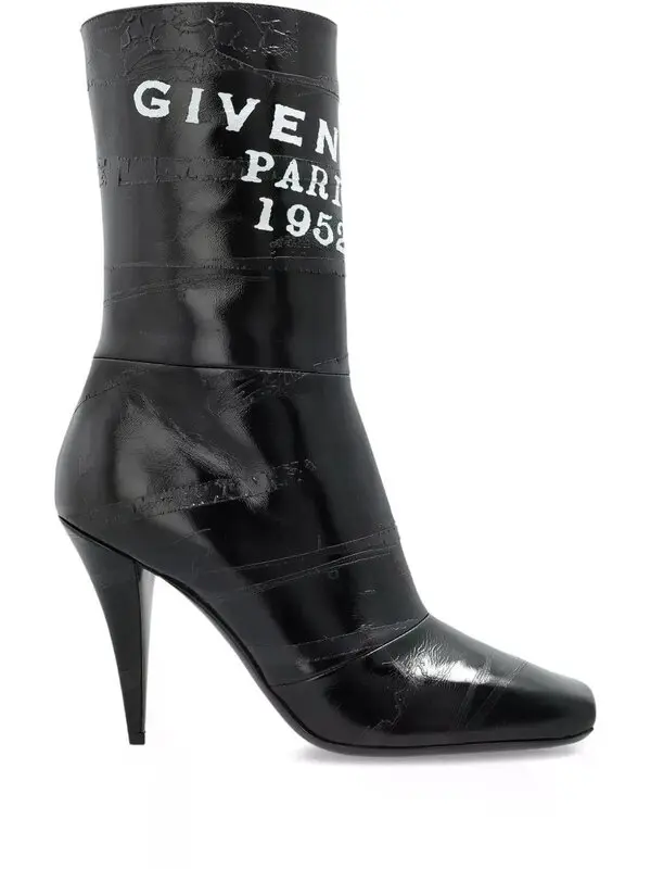 Givenchy Logo-print Leather Ankle Boots