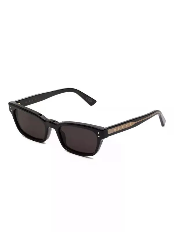 Marni Floosa Rectangle-frame Sunglasses - Black