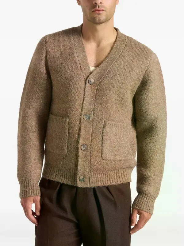 Manière De Voir V-neck Button-front Cardigan - Neutrals