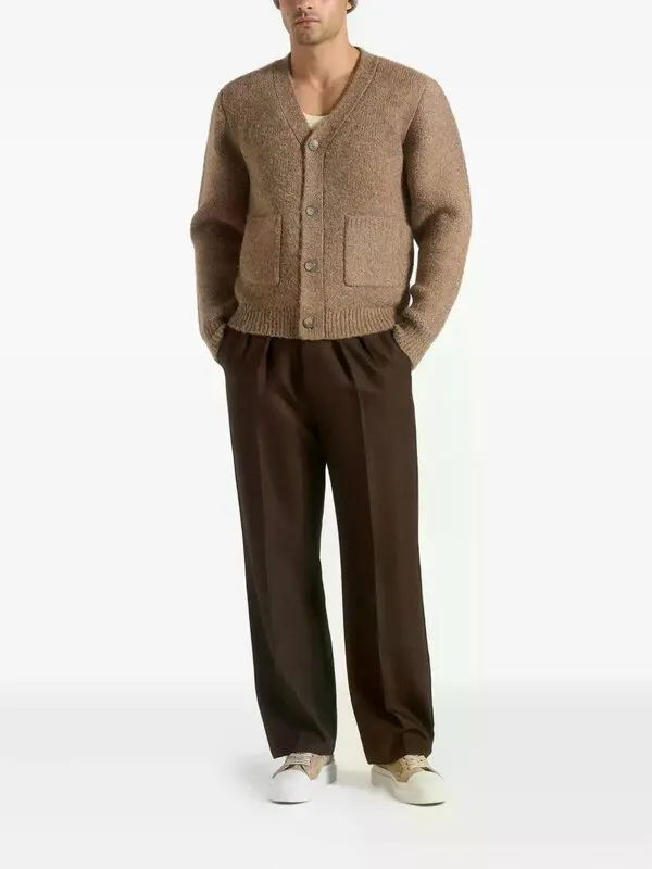 Manière De Voir V-neck Button-front Cardigan - Neutrals