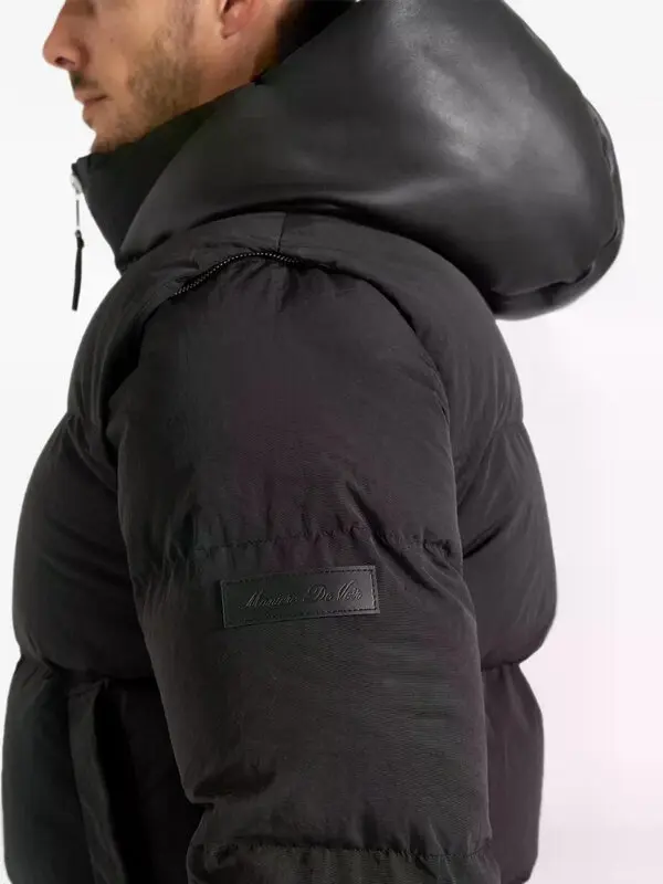 Manière De Voir Detachable Sleeves Puffer Jacket - Black
