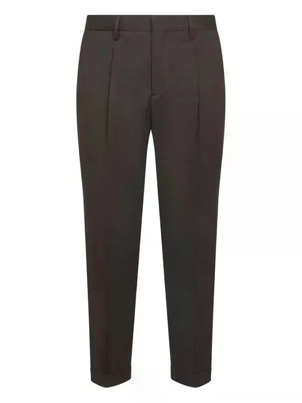 D4.0 Front-pleated Tailored Trousers