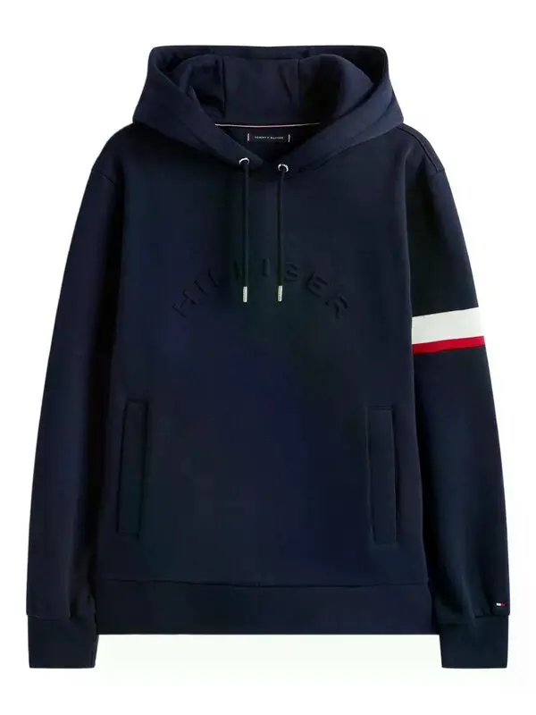 Tommy Hilfiger Logo Hoodie With Sleeve Stripe