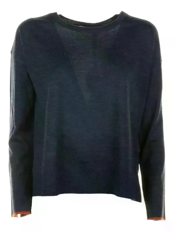 KANGRA Round-neck Fine Knit Sweater