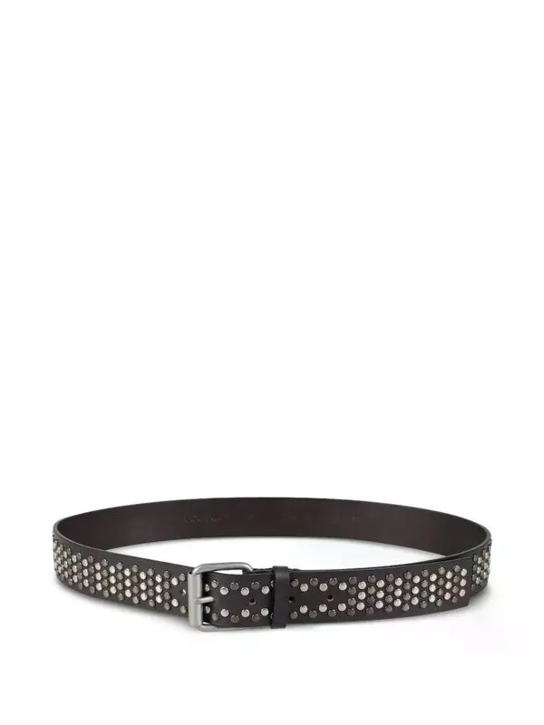 DONDUP Studded Buckle Belt - Black