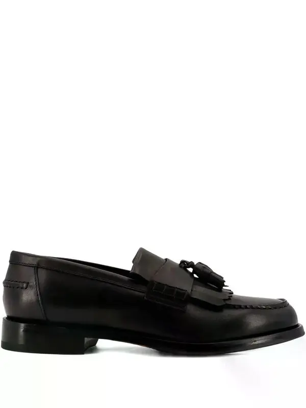 DOUCAL'S Tassel Detail Loafers - Black