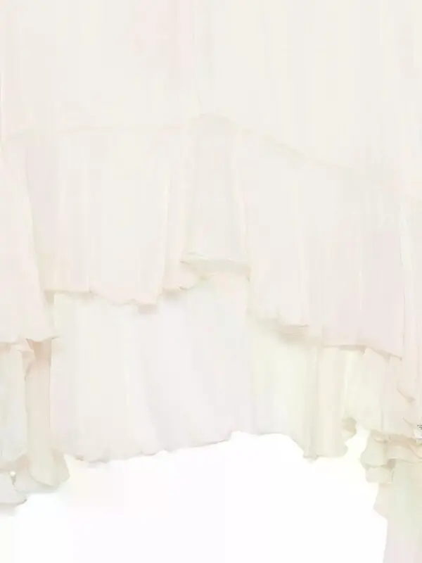 Dixie Ruffled Neck-tie Blouse