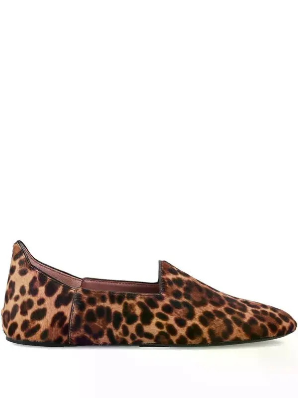 Premiata Leopard Print Ballet Flats - Brown