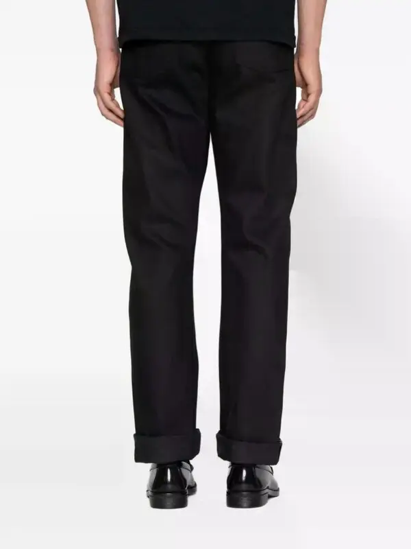 Naked & Famous Denim True Guy Jeans With Cuffed Hem - Black