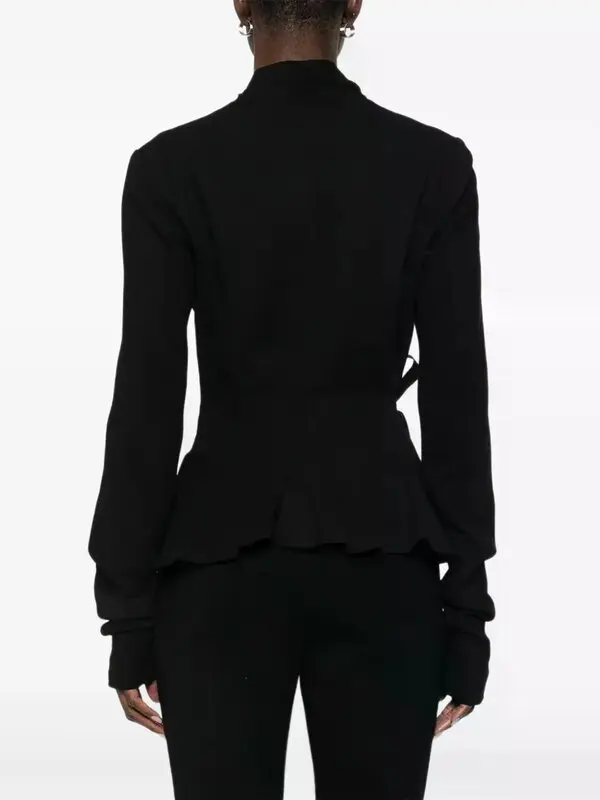 Rick Owens Wool Wrap Jacket - Black