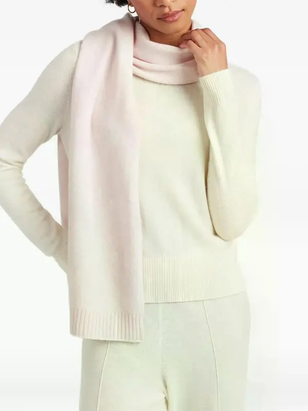 Chinti & Parker Ribbed-edges Scarf - Pink