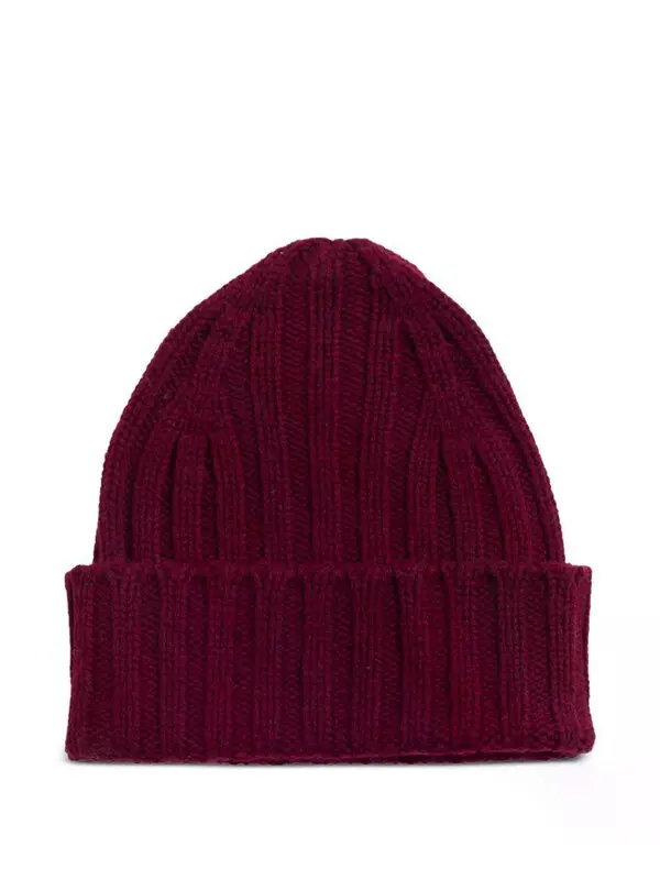 Chinti & Parker Ribbed Beanie - Red